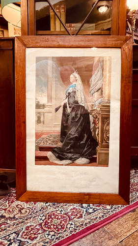 19thC Victorian Chromolithograph of Queen Victoria | gb-revivals