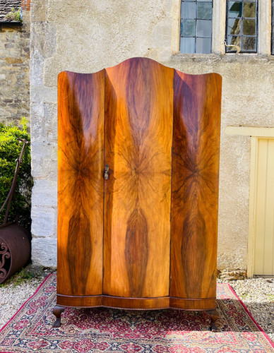Art Deco Double Robe in stunning walnut - | gb-revivals