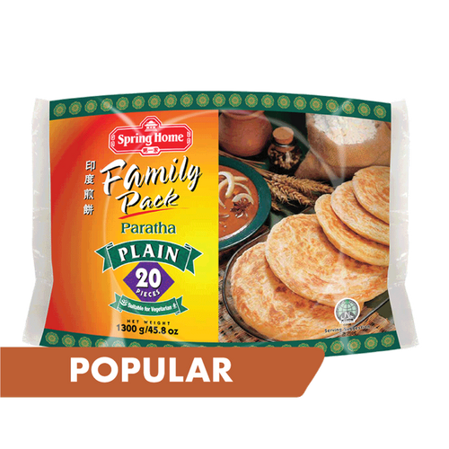 Spring Home Paratha Plain (20pcs) - Roti Prata/Roti Canai | TYJfood Online