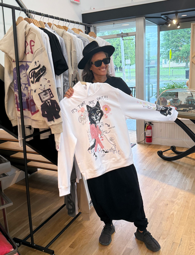 Rollo the famed wolf hoodie - By Sandy Cohen | website