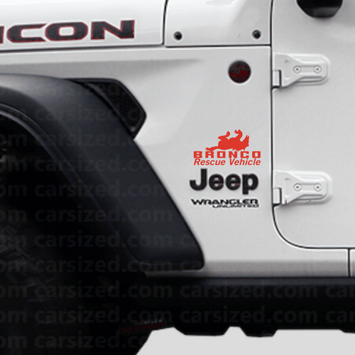 Bronco Rescue Vehicle Decal | OVJC