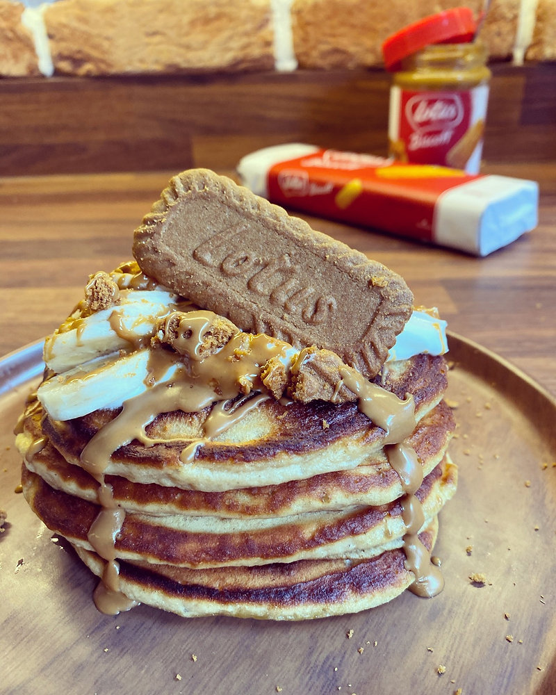 Biscoff and Banana Pancakes