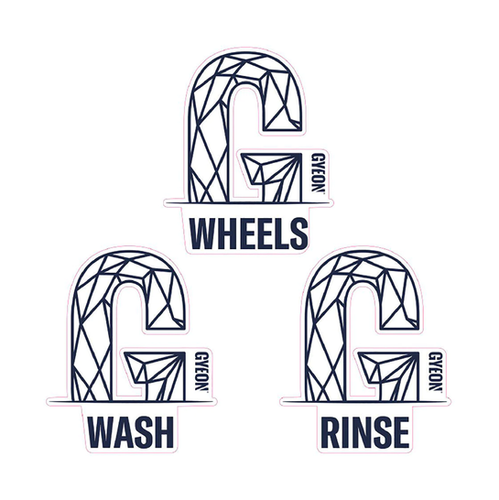 Gyeon Wash Bucket Sticker Set - set of 3 | prodetailingsupplies