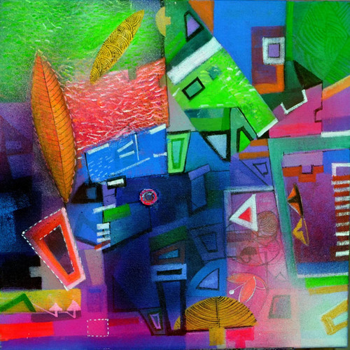 Urban Phulkari 2 | Artist Madan Lal | Best Contemporary Art | Abstract ...