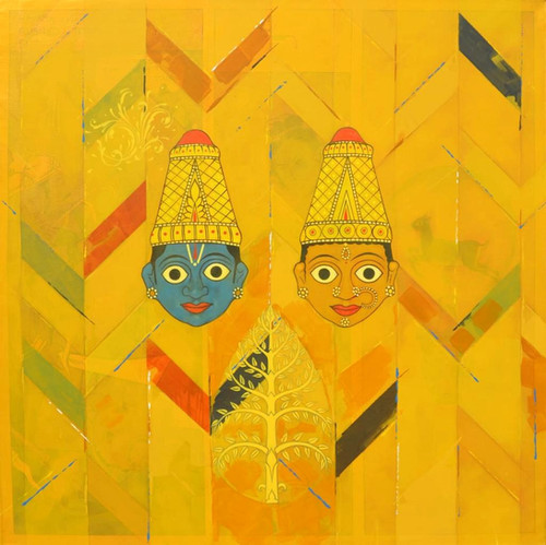 Royal Gaze (series) | Masuram Ravikanth | Contemporary Art | Paentio.com