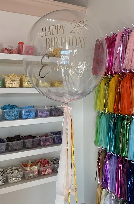 Personalized Bubble Balloon | Château des Fleurs