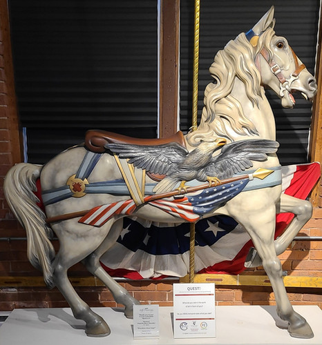 "Dr. Floyd" Dentzel Flag Stander | carousel-museum