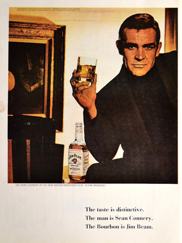 1966 Jim Beam Bourbon Whiskey Advert, featuring Sean Connery | DC ...