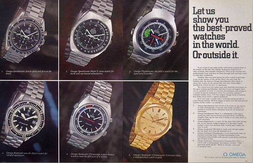 1970s Omega Ad for Six Iconic Legendary Omegas | DC Vintage Watches