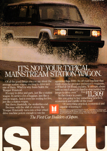 1987 Isuzu Trooper II "Its Not Your Typical Mainstream Station Wagon ...