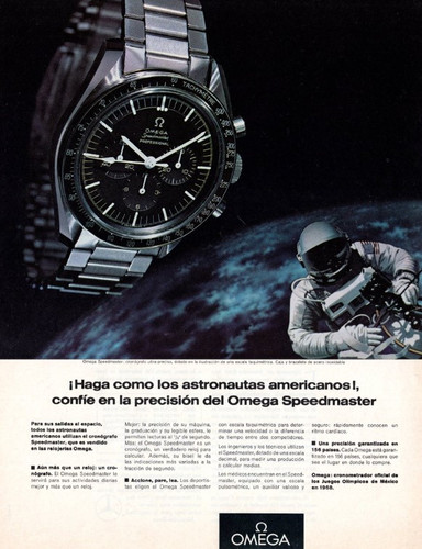 1967 Omega Speedmaster Professional NASA Advertisement, Spanish | DC ...