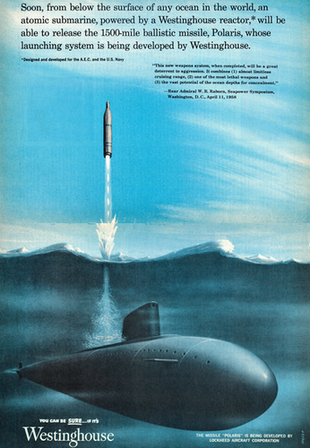 1960s Cold War Westinghouse UGM-27 Polaris SLBM Advert | DC Vintage Watches