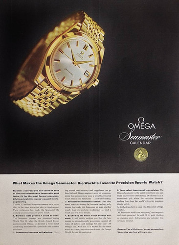 1961 Omega Seamaster Calendar Advertisement | DC Vintage Watches
