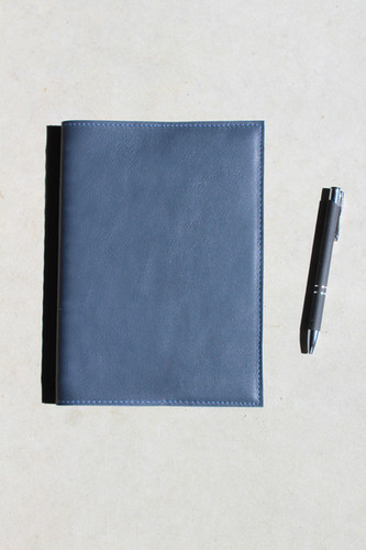 A5 Leather Diary Cover Blue | elfreeman