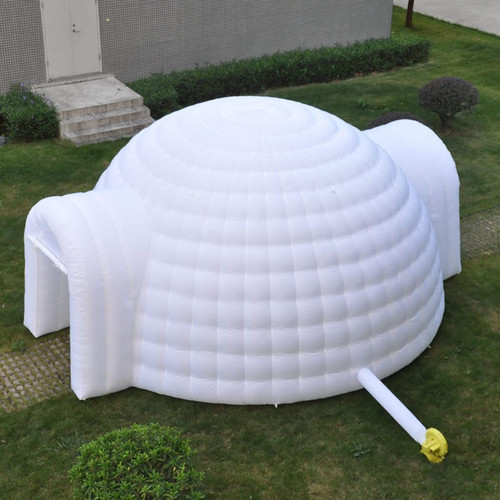 White giant inflatable dome tent with 2 entrances igloo tent | H ...