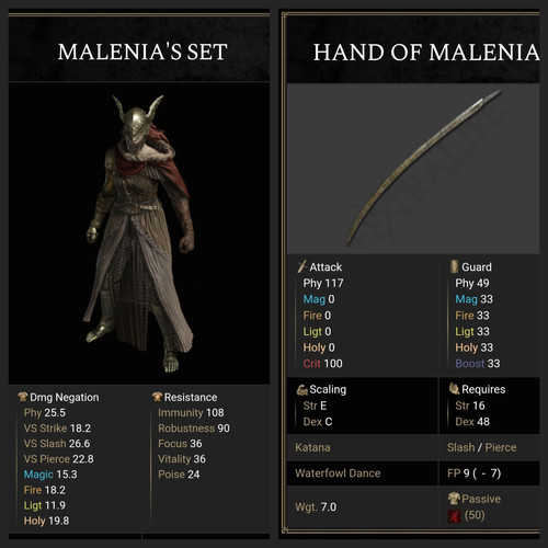 ELDEN RlNG Malenia's Set Pack (Malenia's Armor/Hand of Malenia) Xbox ...