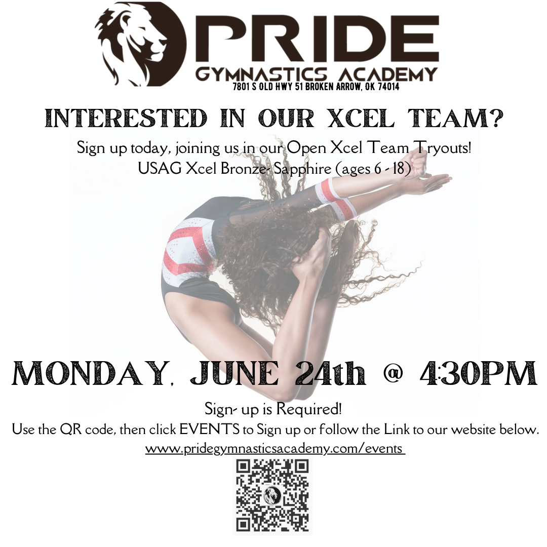 Xcel Team Open Tryouts | Pride Gymnastics