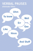 Verbal Fillers Poster | home