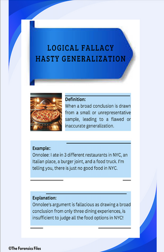 Hasty Generalization Poster | home
