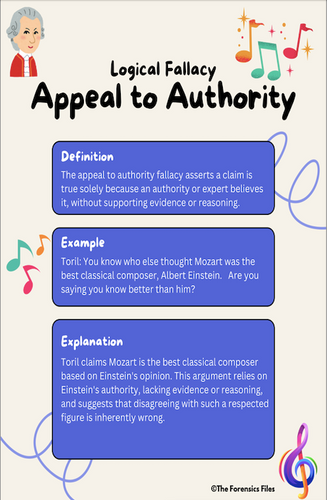 Appeal to Authority Poster | home