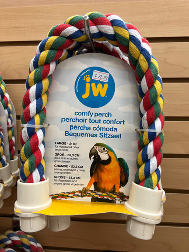JW- Comfy Rope Perch 21” Large | Birdie Bird Aviary