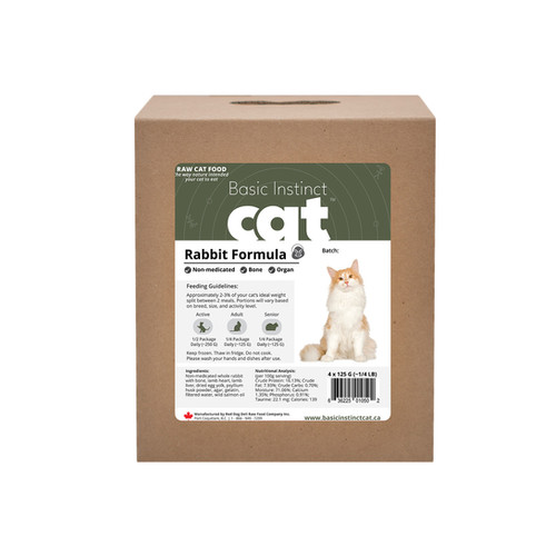 Non-Medicated Raw Rabbit Cat Food | Red Dog Blue Kat