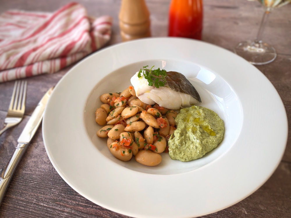 Cod with Butter Beans