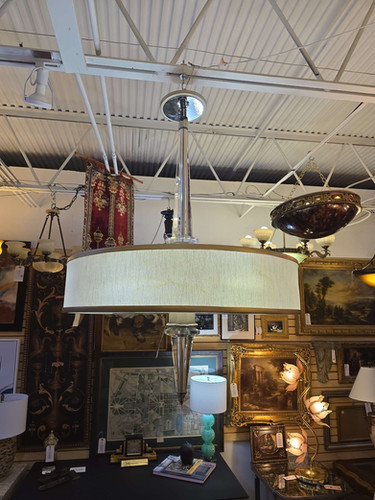 Harlow 6 Light 26 inch Tranquility Silver Leaf Pendant Ceiling Light in 35.75 | S Fox Consignment