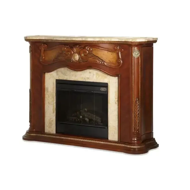 AICO by Michael Amini Cortina Electric Fireplace | S Fox Consignment