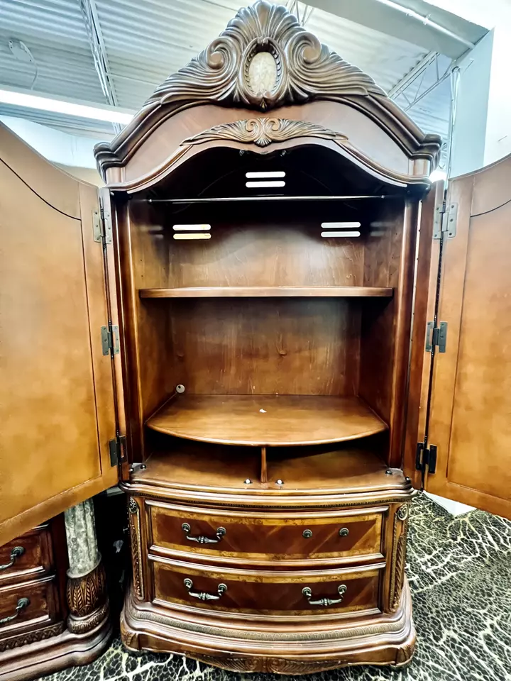 AICO by Michael Amini Cortina armoire | S Fox Consignment