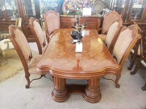 AICO by Michael Amini Monte Carlo 9PC rectangular dining set S Fox Consignment