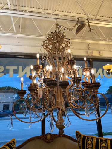 Crystal Chandelier | Snooty Fox Consignment