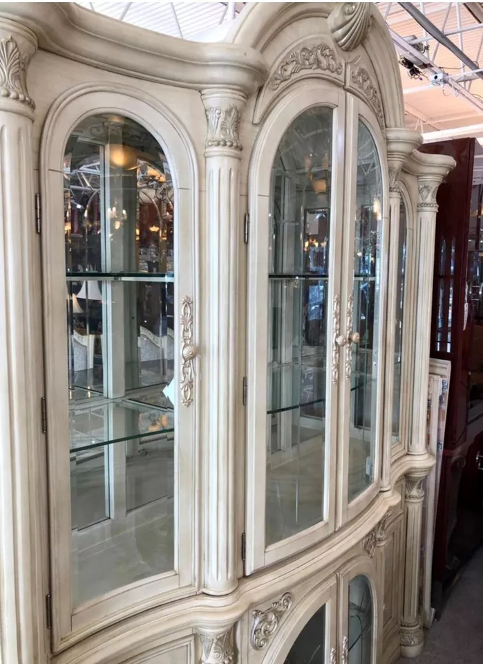 AICO by Michael Amini Monte Carlo white china cabinet | Snooty Fox ...
