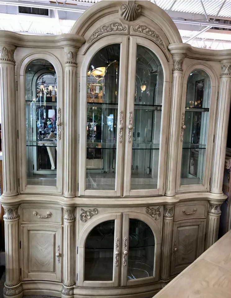 AICO by Michael Amini Monte Carlo white china cabinet | Snooty Fox ...