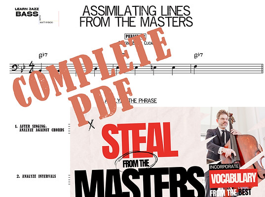 Learn Jazz Bass PDFs | Matthew Rybicki