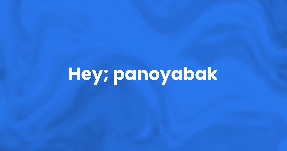 panoyabak - Hopp.co page