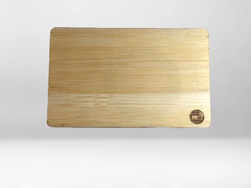 Custom Bamboo NFC Business Card | Elevate Marketing