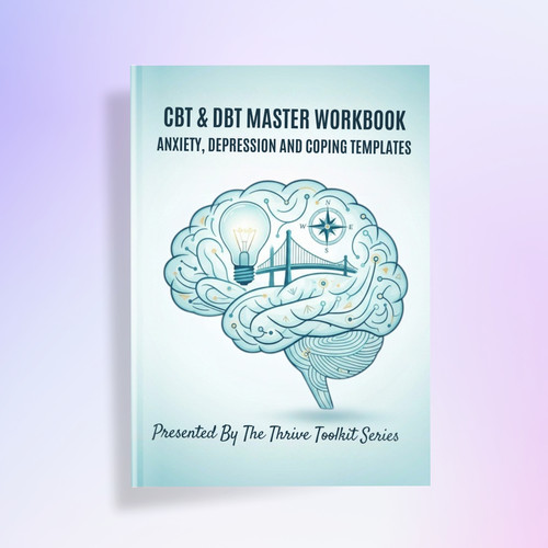 CBT & DBT Master Workbook: Anxiety, Depression And Coping Templates ...