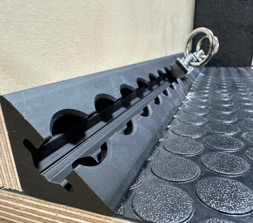 Corner-Mounted L-Track and Van Tie Down - Trim Track for Van or Rig