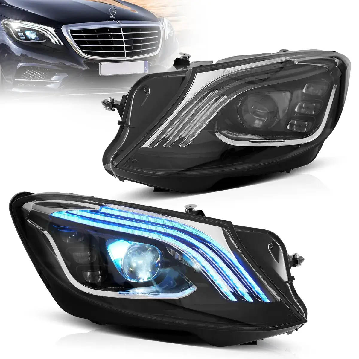 2014-2017 Mercedes-Benz S-Class LED Dual Beam Matrix Headlights | iTek
