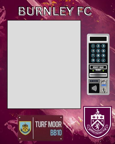 Burnley FC Vending machine style gift box with padlock | Andreas Workshop