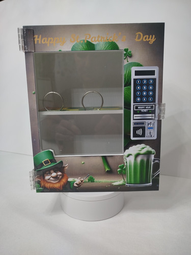St. Patrick day vending machine style gift box | Andreas Workshop