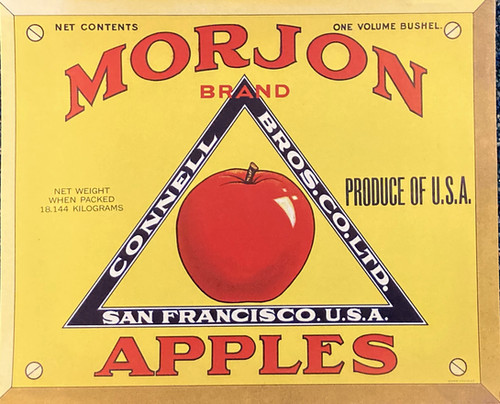 Morjon Crate Label - Connell Bros. Co. Ltd. | Fillmore Historical