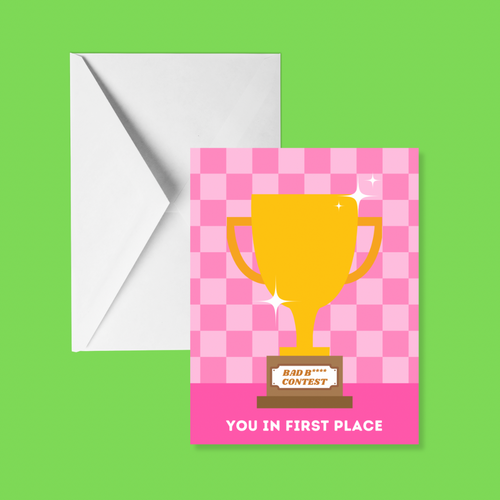 First Place Card | Machee Creates