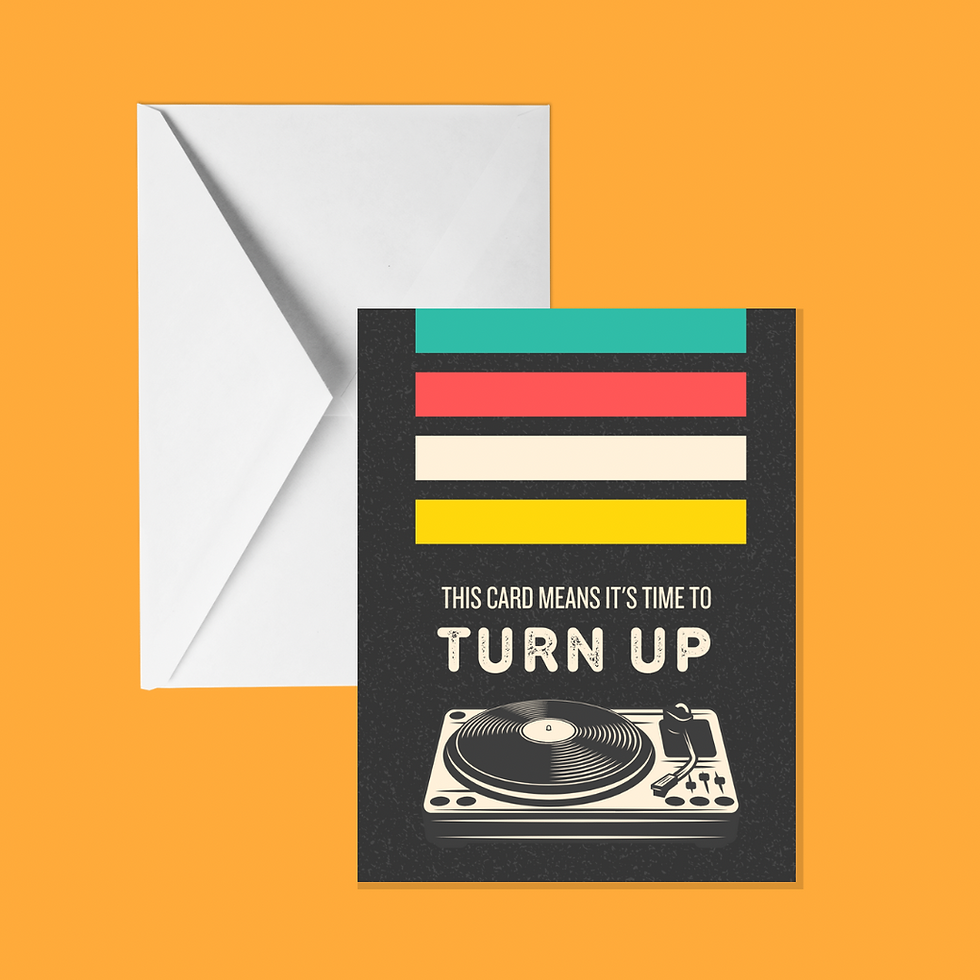 Turn Up Card | Machee Creates