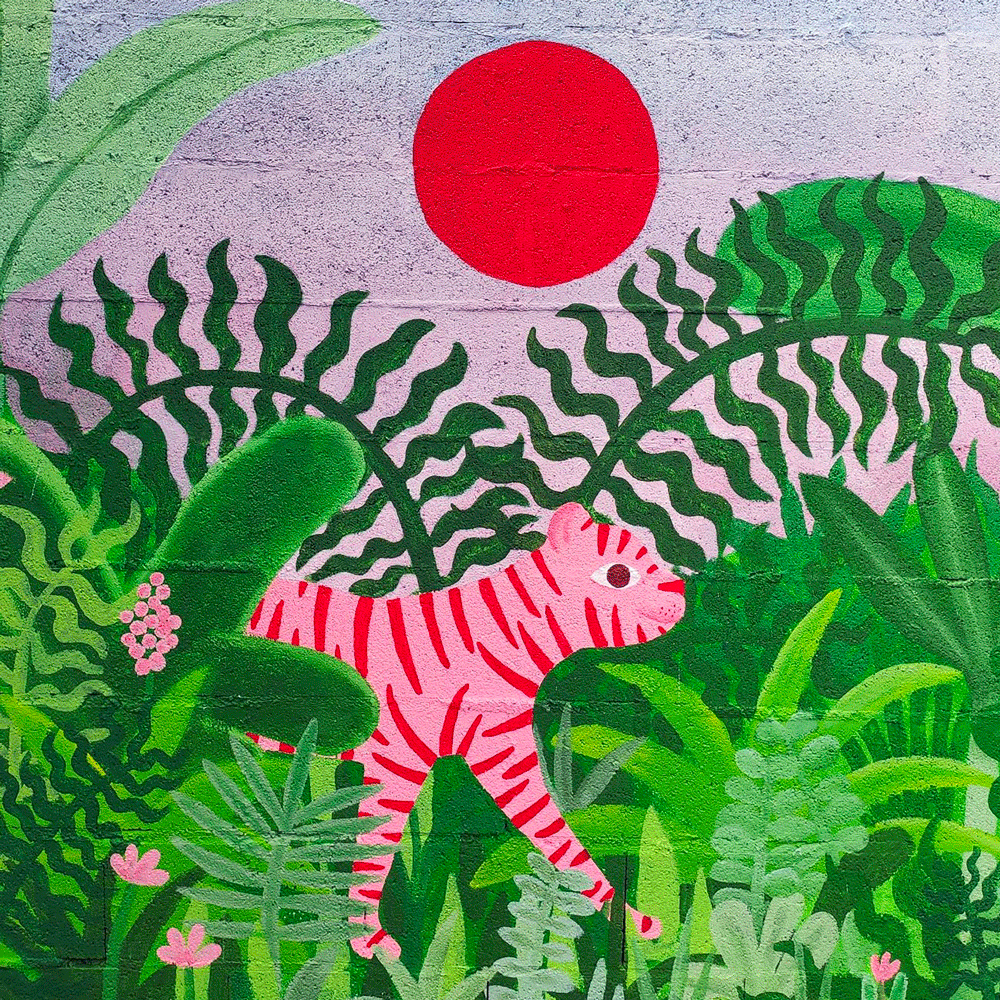 La jungle de Louise - Fresque murale