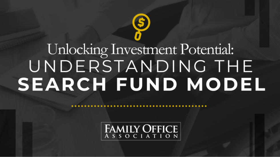 Unlocking Investment Potential: Understanding the Search Fund Model