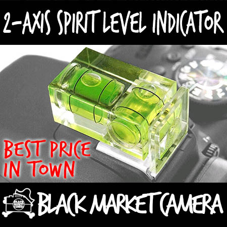 Two Axis Hot Shoe Mounted Spirit Bubble Level Indicator For Camera ...