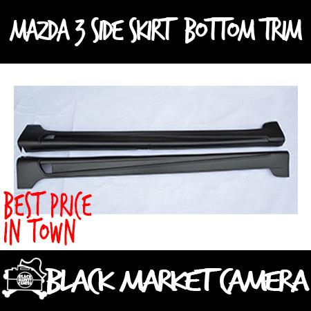 Mazda 3 Side Skirt Bottom Trim | Available in Black & Red ...