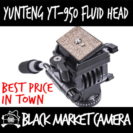 Yunteng YT-950 Tripod Fluid Head With Handle For DSLR | blackmarketcamera